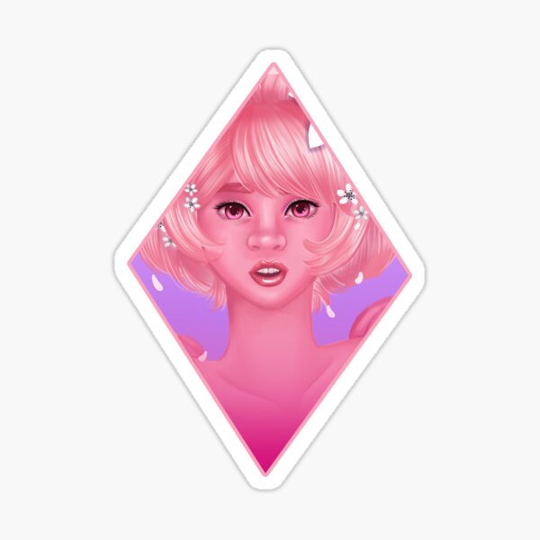 "Little Pink Diamond" Sticker for Sale by Bella-Marinelli | Redbubble