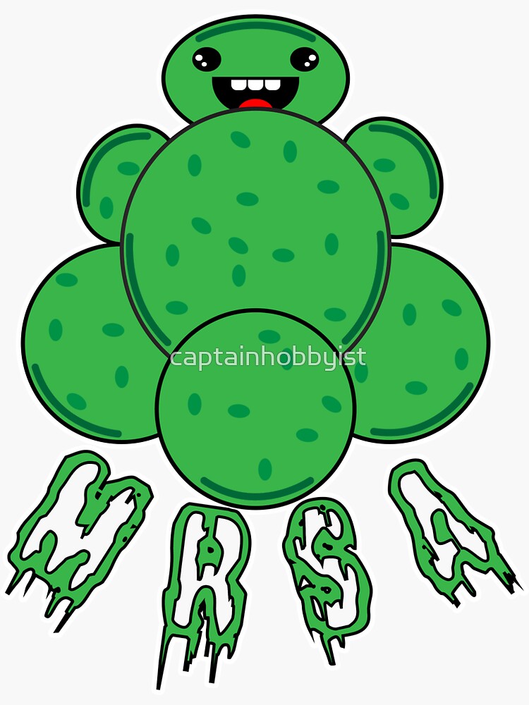 "Cute Anime Cartoon MRSA Microbe" Sticker for Sale by captainhobbyist ...