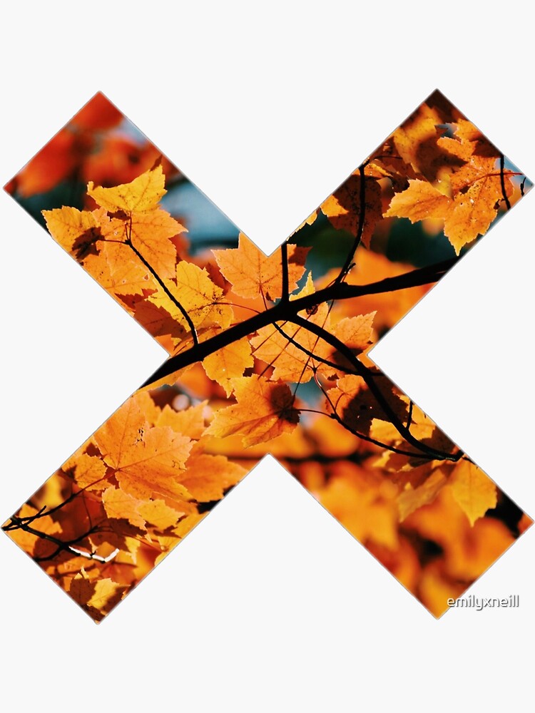 "X Fall Sticker" Sticker by emilytaylxr | Redbubble