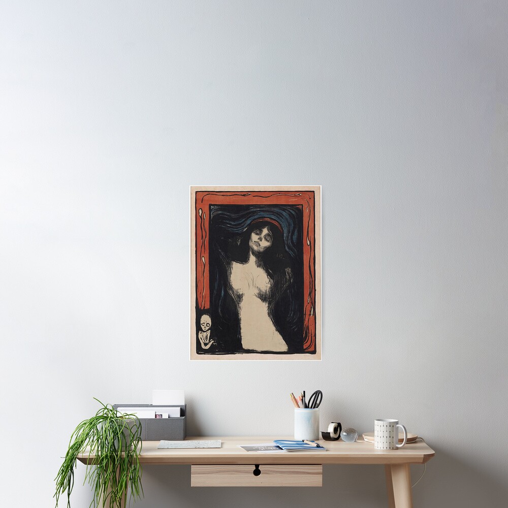 "MADONNA - EDVARD MUNCH " Poster for Sale by iconicpaintings | Redbubble