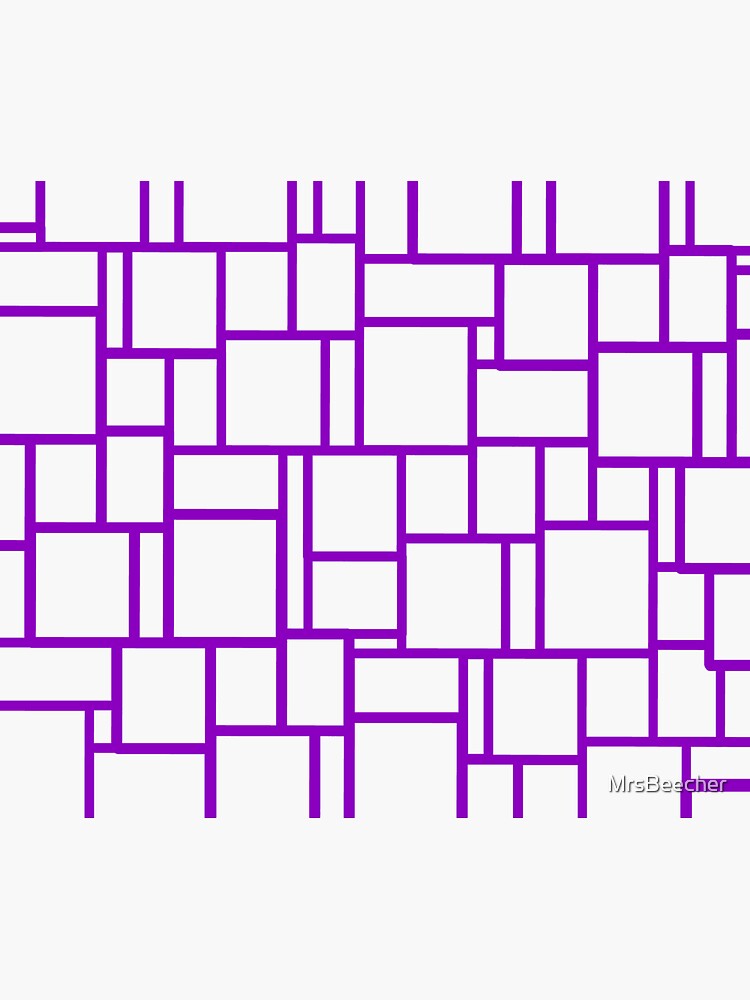 "Irregular Boxes Design" Sticker for Sale by MrsBeecher | Redbubble