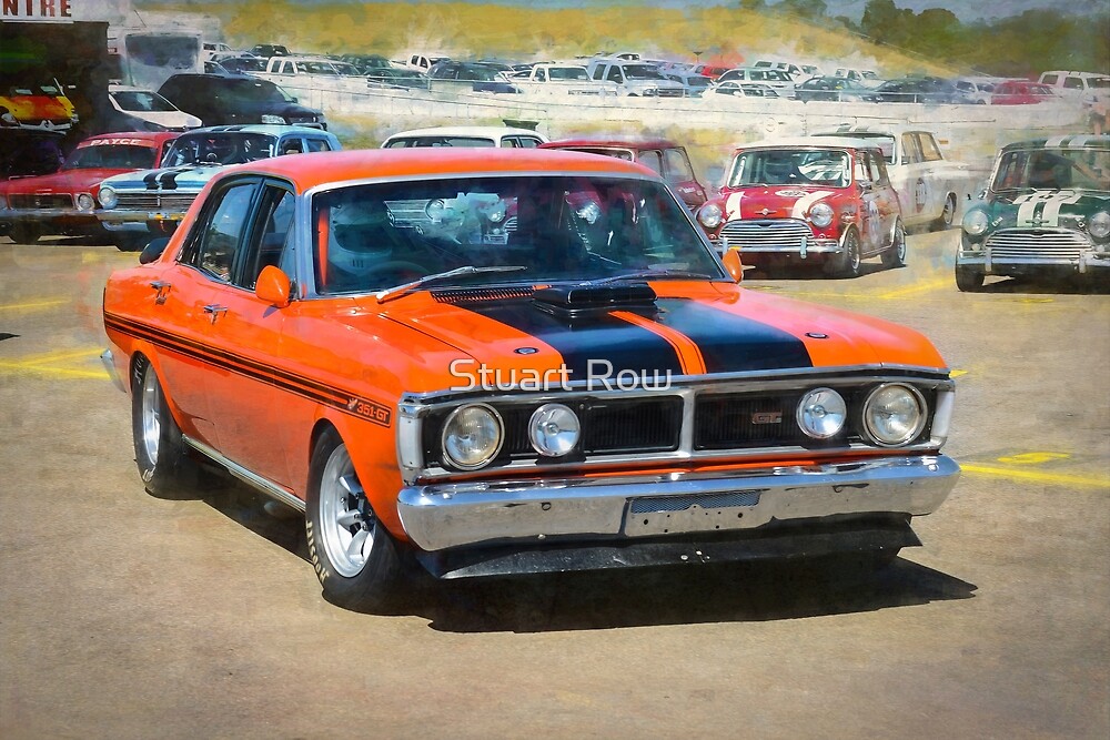 "Red XY Ford Falcon 351GT" by Stuart Row | Redbubble