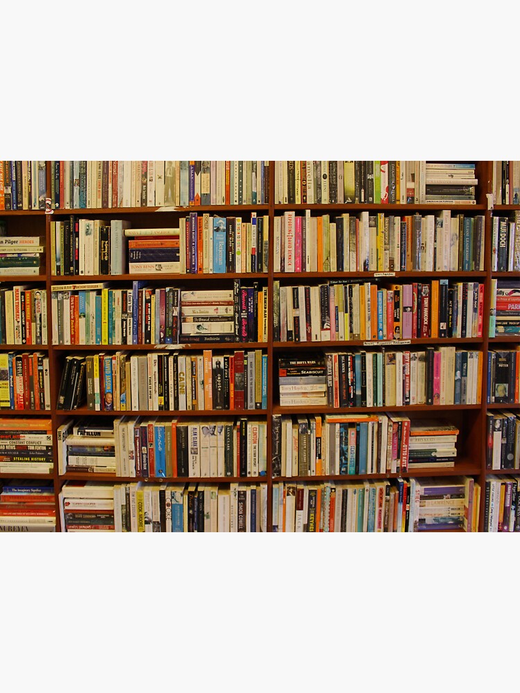 "Bookshelves (#3)" Sticker for Sale by kirstyhanson | Redbubble