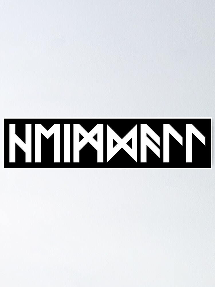 "HEIMDALL Runes " Poster by FireWolfNath | Redbubble