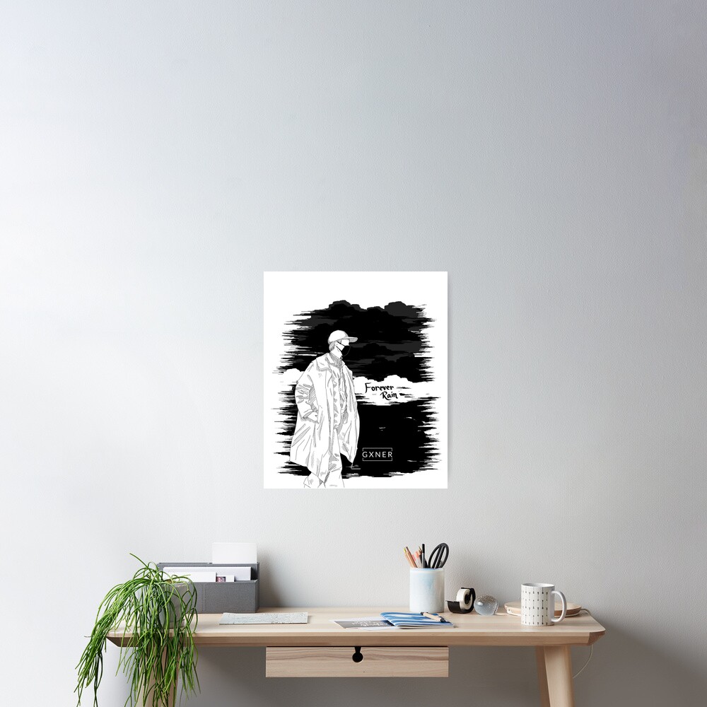 "Forever Rain line art" Poster for Sale by GXNER-art | Redbubble