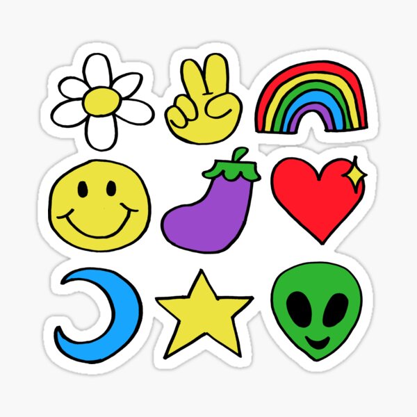 "emojis" Sticker by tickdesigns | Redbubble