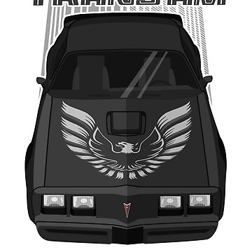 "Firebird Trans Am 79-81 - black and silver" Poster for Sale by ...