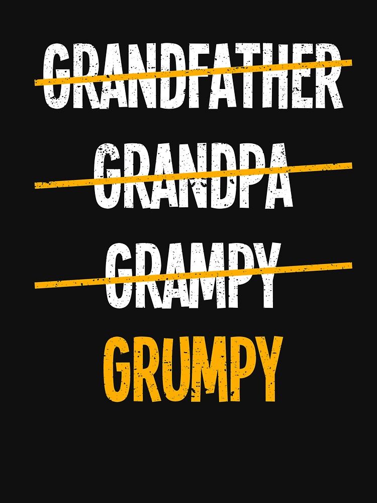 "Grandfather Grandpa Grampy Grumpy Grandad Family" Essential T-Shirt ...