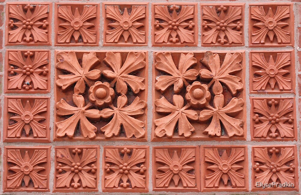 "Terracotta Panel in Henderson Place" by ElyseFradkin | Redbubble