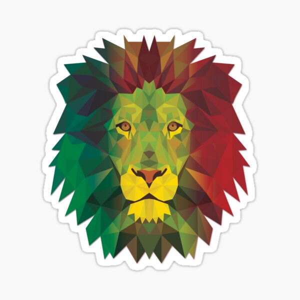 "Rasta Lion" Sticker for Sale by defytees | Redbubble