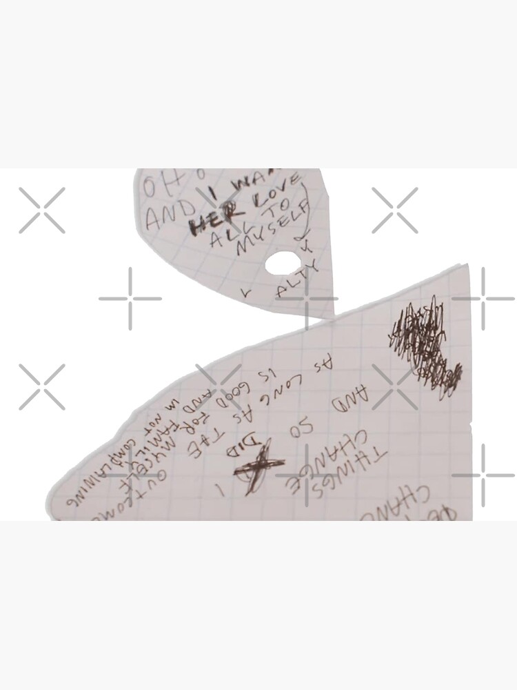 "xxxtentacion letter" Hardcover Journal by bertyb123 | Redbubble