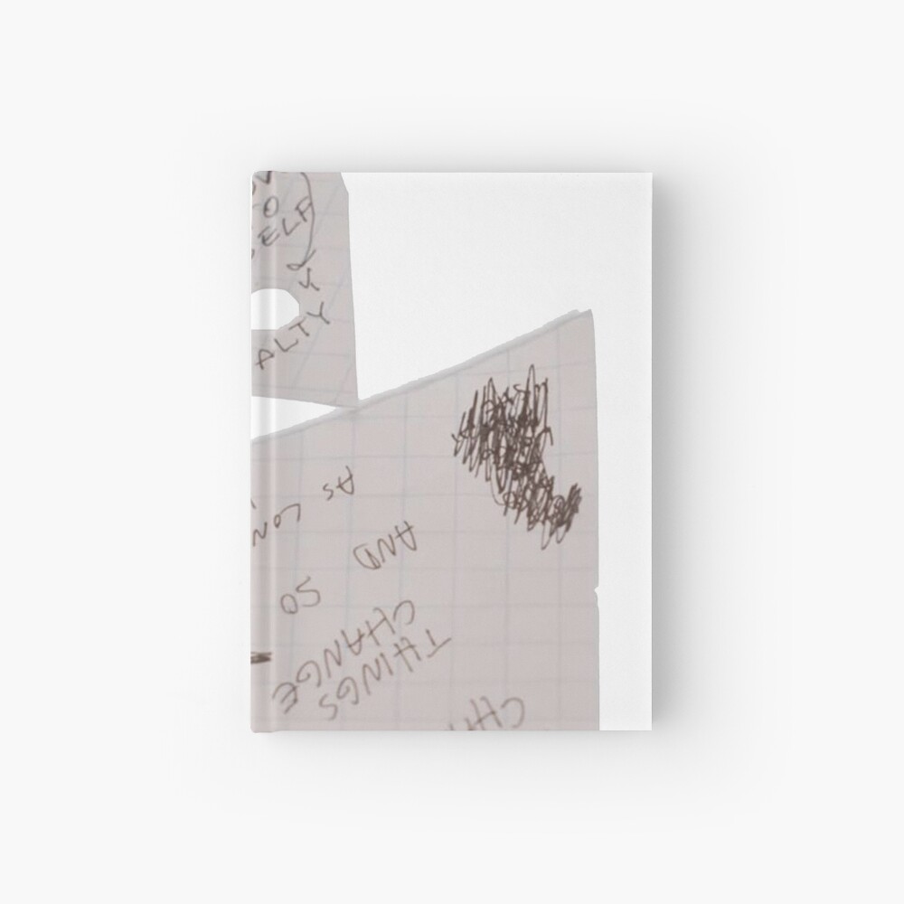 "xxxtentacion letter" Hardcover Journal by bertyb123 | Redbubble