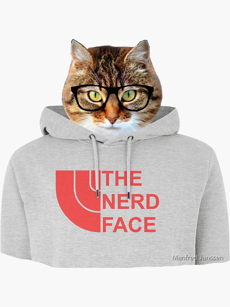"Cat Nerd Face" Sticker by demanja | Redbubble