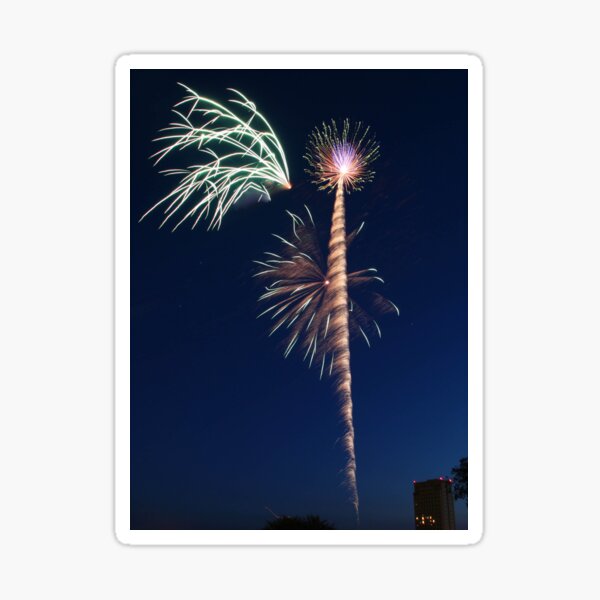 "Fireworks" Sticker for Sale by dcm-designs | Redbubble