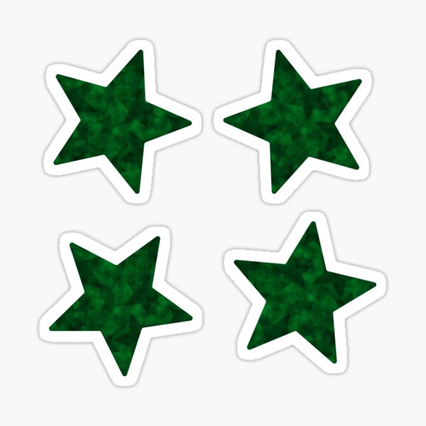 "Emerald Stars" Sticker by majoihart | Redbubble