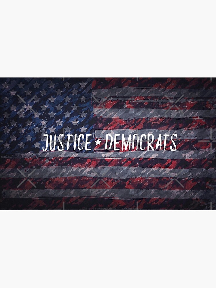 "Justice Democrats" Art Print for Sale by BethsdaleArt | Redbubble