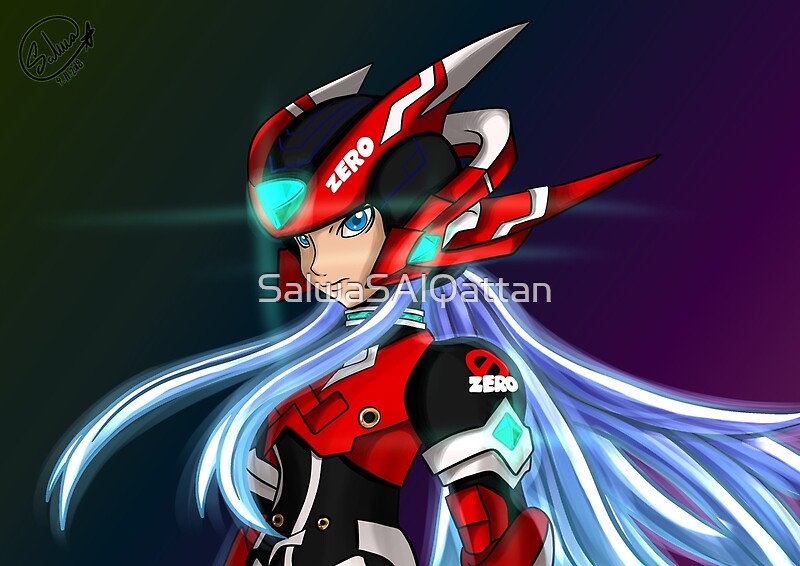 "Mega man Zero (Mythos ver.)" by SalwaSAlQattan | Redbubble