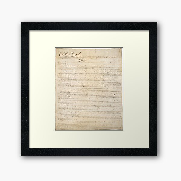 "American Constitution" Framed Art Print for Sale by Dator | Redbubble