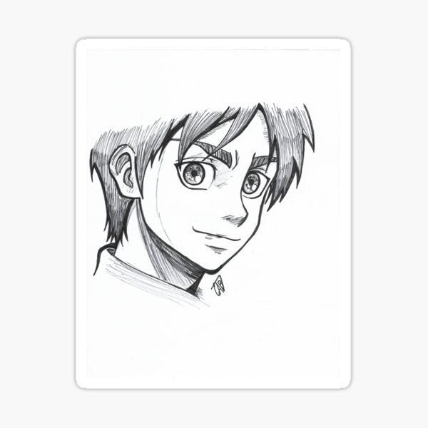 "Eren Jaeger" Sticker for Sale by callie2bob | Redbubble