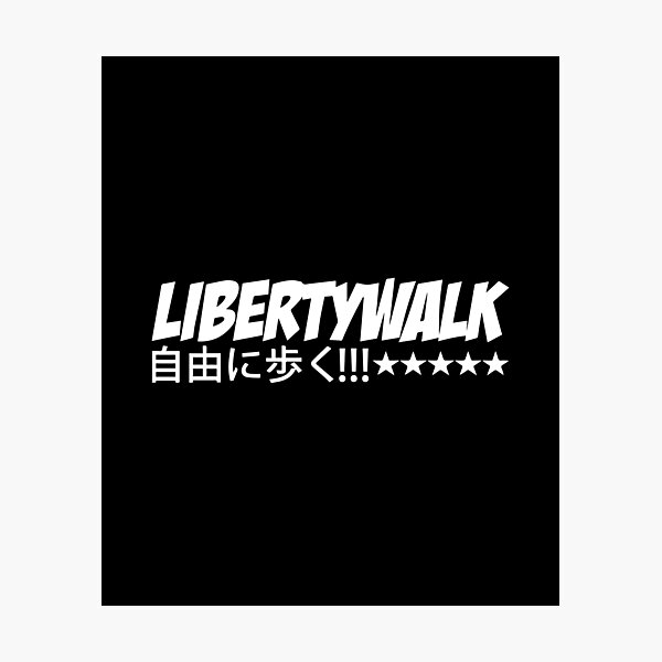 "Liberty Walk Logo with Japanese Characters" Photographic Print for ...