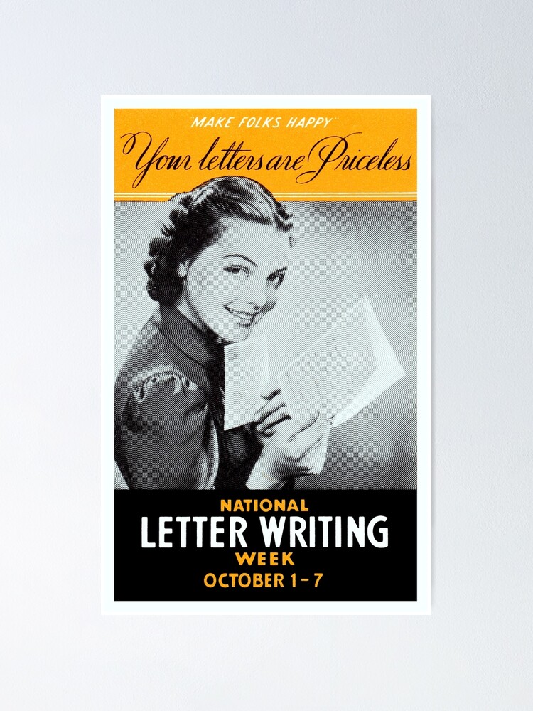 "National Letter Writing Week" Poster by historicimage | Redbubble