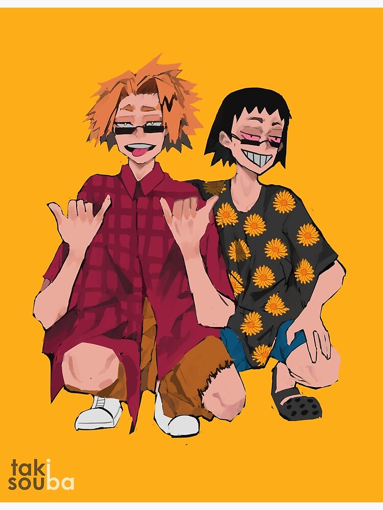 "Kaminari and Sero as Tambay sa kanto" Art Print by tonZusTarK | Redbubble