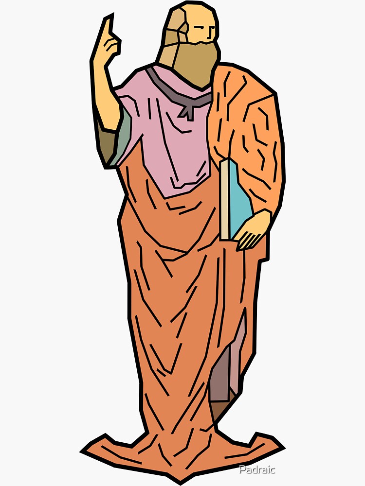 "Plato" Sticker for Sale by Padraic | Redbubble