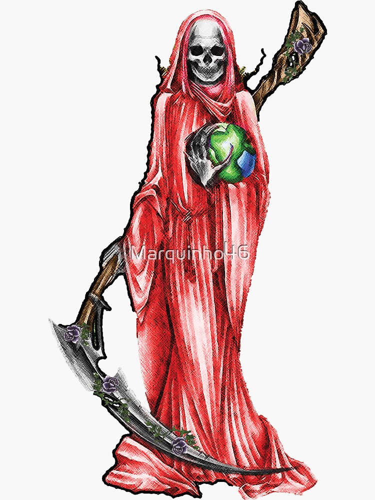 "Santa Muerte" Sticker for Sale by Marquinho46 | Redbubble