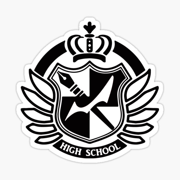 "Hope's Peak Academy - Danganronpa" Sticker by bumble-mov | Redbubble