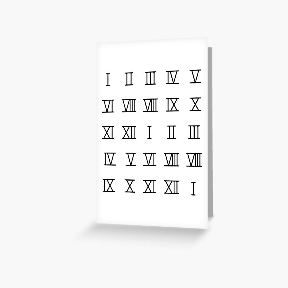 " Roman Numerals" Sticker for Sale by MariePam | Redbubble