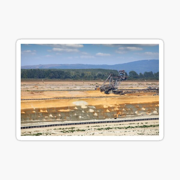 "giant excavator digging mining industry" Sticker by goceris | Redbubble