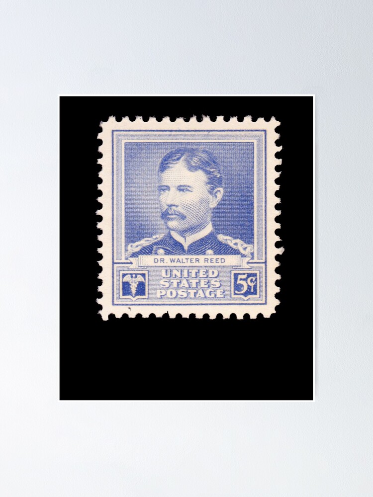 "Dr Walter Reed US Postage Stamp" Poster by cnkna | Redbubble