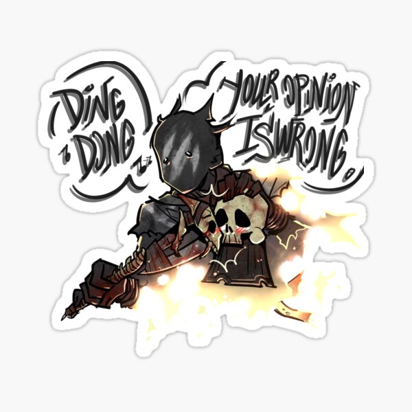 "ding dong" Sticker for Sale by zukich | Redbubble