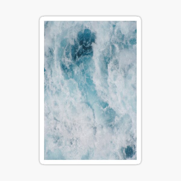 "Tidal waves" Sticker for Sale by jenfranslay | Redbubble