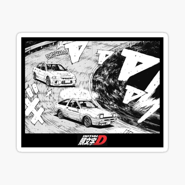 "INITIAL D" Sticker for Sale by atleast468 | Redbubble