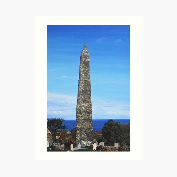 "Ardmore Round Tower" Art Print for Sale by eastcorkpainter | Redbubble