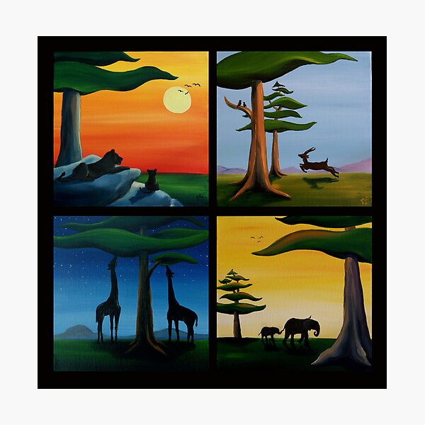 "Four Squares" Photographic Print by Artsez | Redbubble