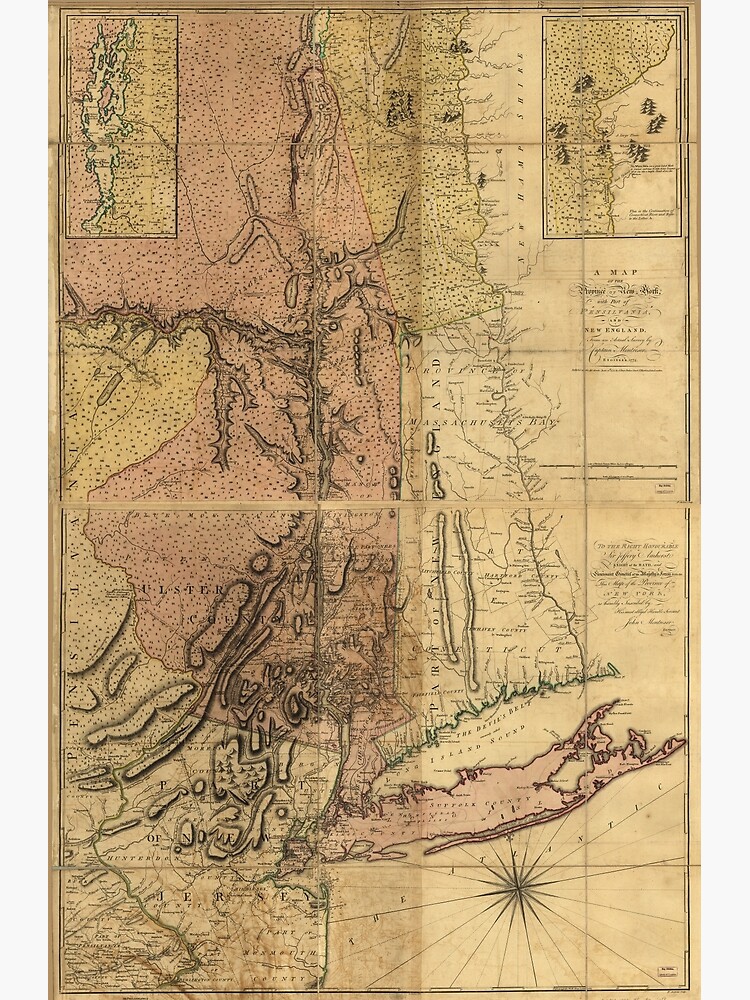 "Map of the Province of New York (1775)" Photographic Print for Sale by ...