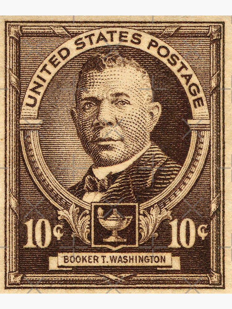 "Booker T Washington 10 Cent US Postage Stamp" Art Print by cnkna ...