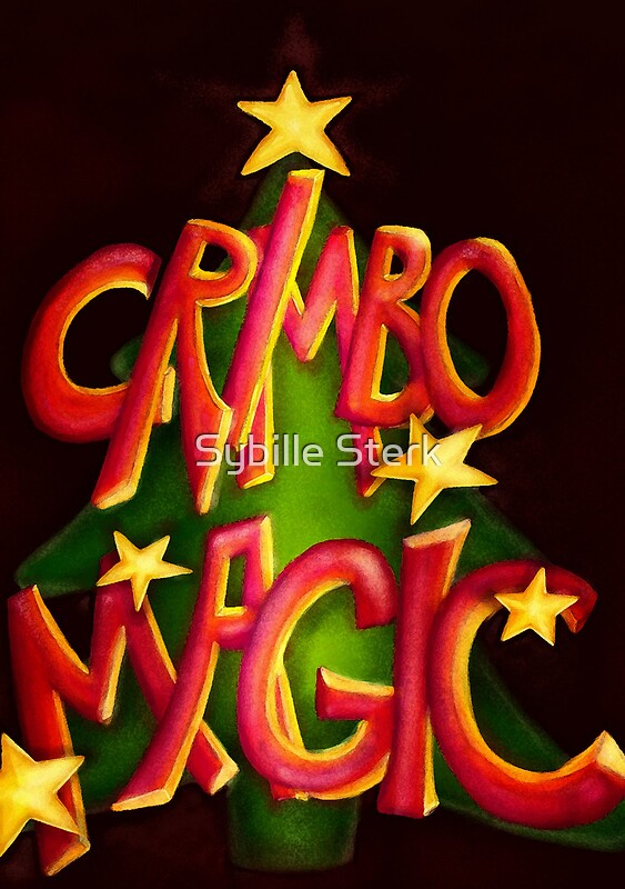 "Crimbo-Magic Christmas Card" by Sybille Sterk | Redbubble