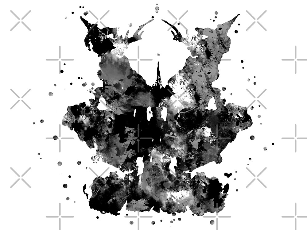 "Rorschach, watercolor Rorschach, card 9" by Rosaliartbook | Redbubble