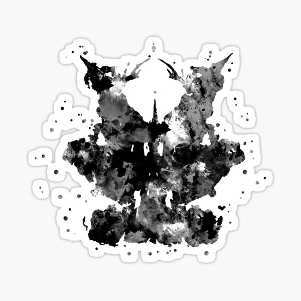 "Rorschach, watercolor Rorschach, card 9" Sticker for Sale by ...