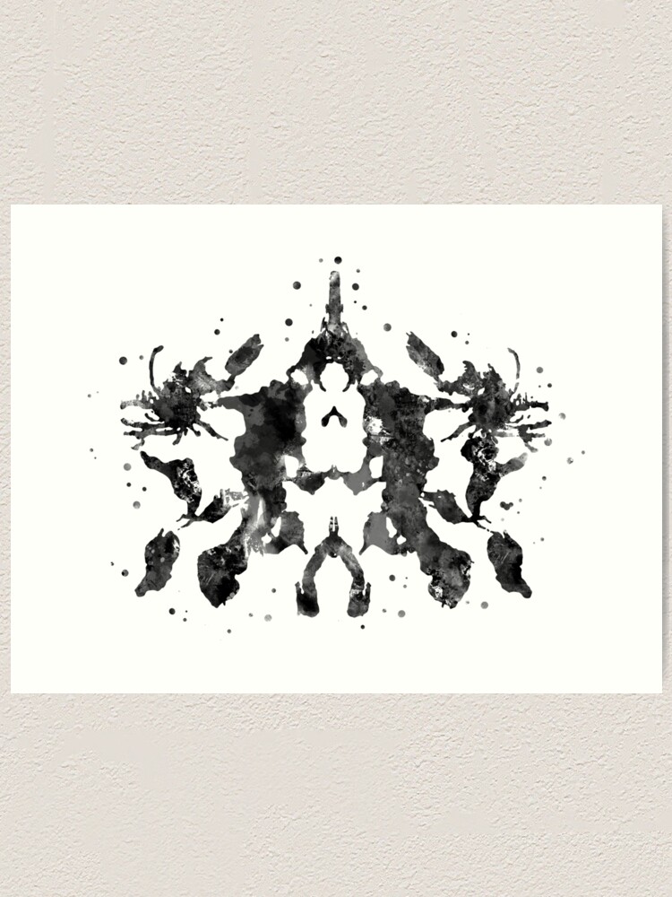 "Rorschach, watercolor Rorschach, card 10" Art Print for Sale by ...