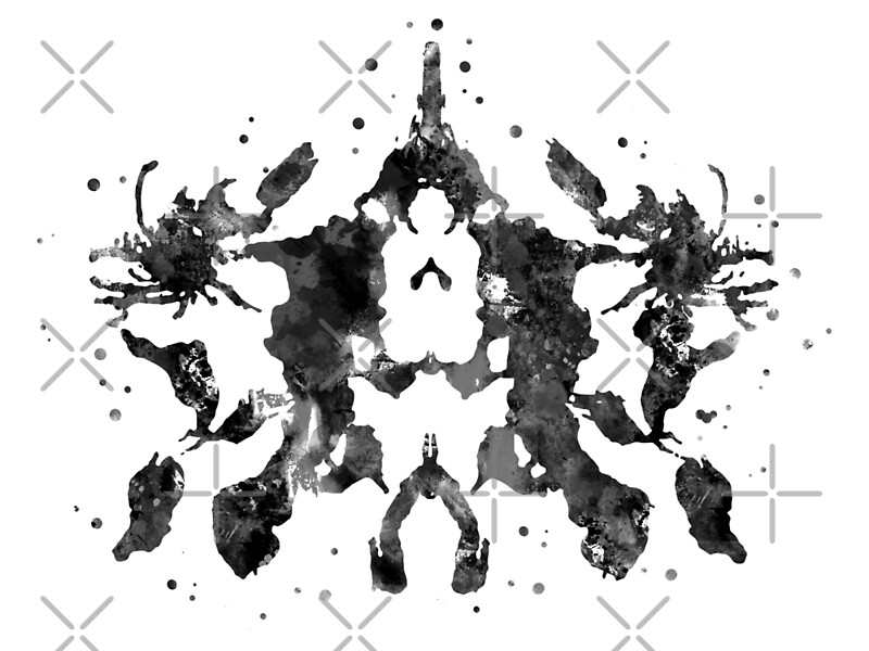 "Rorschach, watercolor Rorschach, card 10" by Rosaliartbook | Redbubble