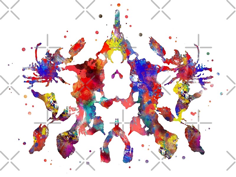 "Rorschach, watercolor Rorschach, card 10" by Rosaliartbook | Redbubble