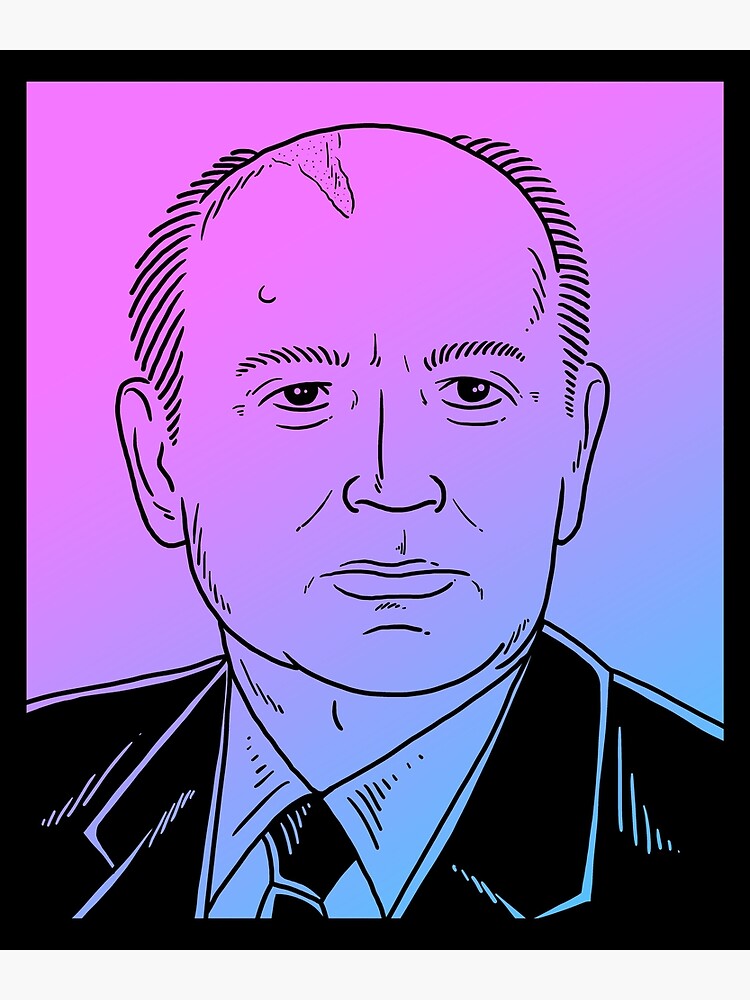 "80s Retro Vintage Mikhail Gorbachev" Poster for Sale by ...