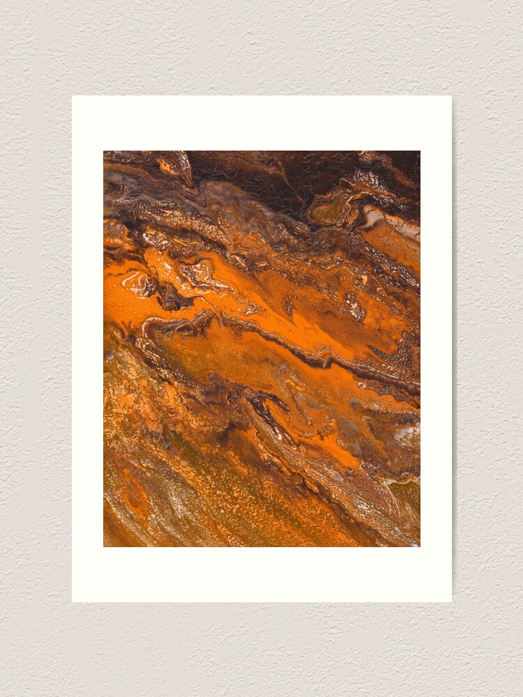 "Amber Fire" Art Print for Sale by LeClaireDesigns | Redbubble