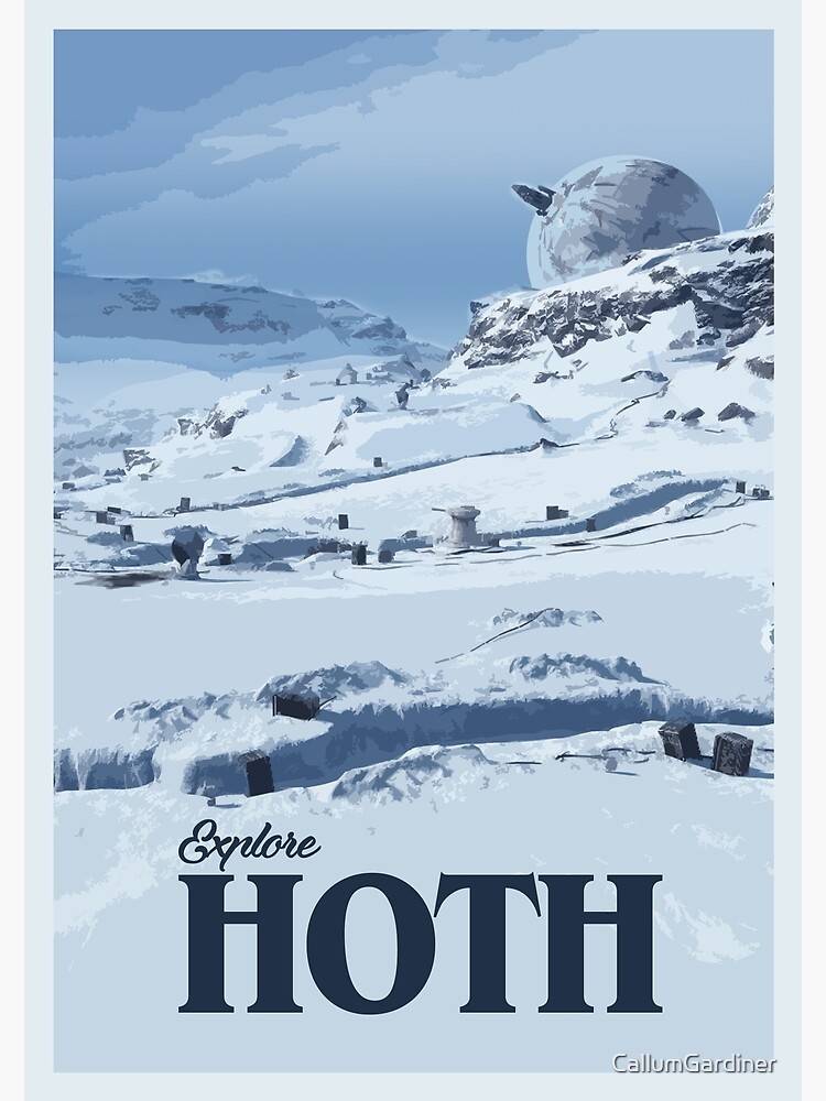 "Hoth" Poster for Sale by CallumGardiner | Redbubble
