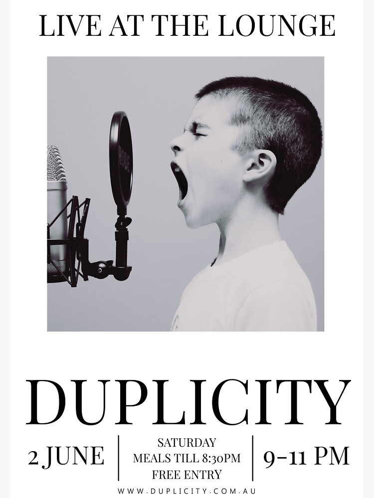 "Duplicity Concert Poster" Sticker by duplicity | Redbubble