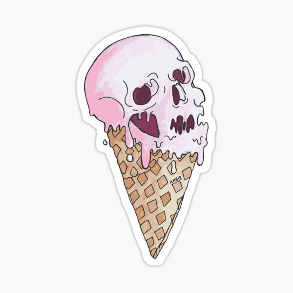 "Melty" Sticker for Sale by AMBArts | Redbubble
